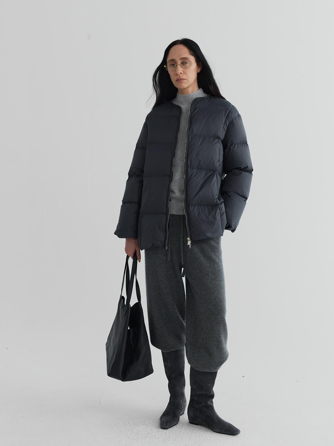 Cloudline Collarless Down Jacket – Pre Preworks